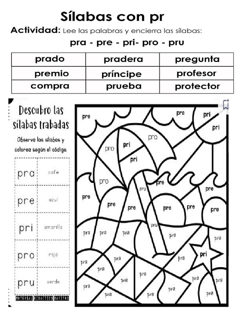 Pra Pre Pri Pro Pru | PDF