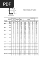 Unit Weight of Rectangular Tubular Steel | PDF | Lumber | Nature