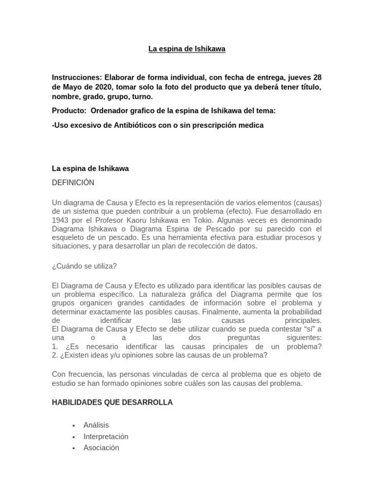 La Espina de Ishikawa | PDF