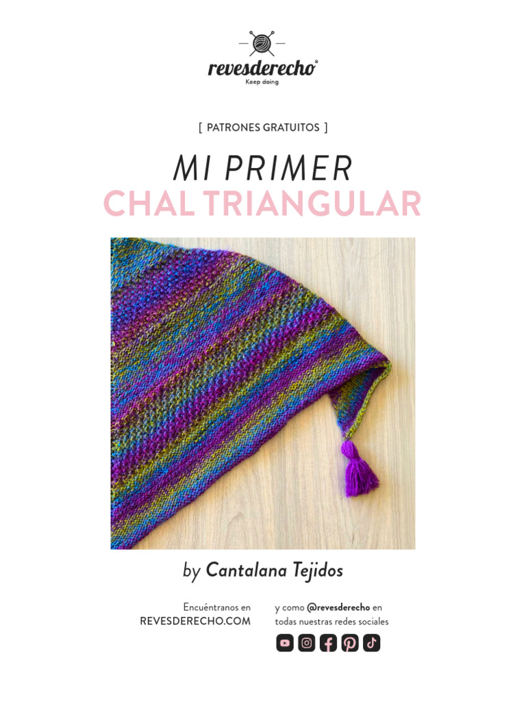 Patron Mi Primer Chal Triangular | PDF