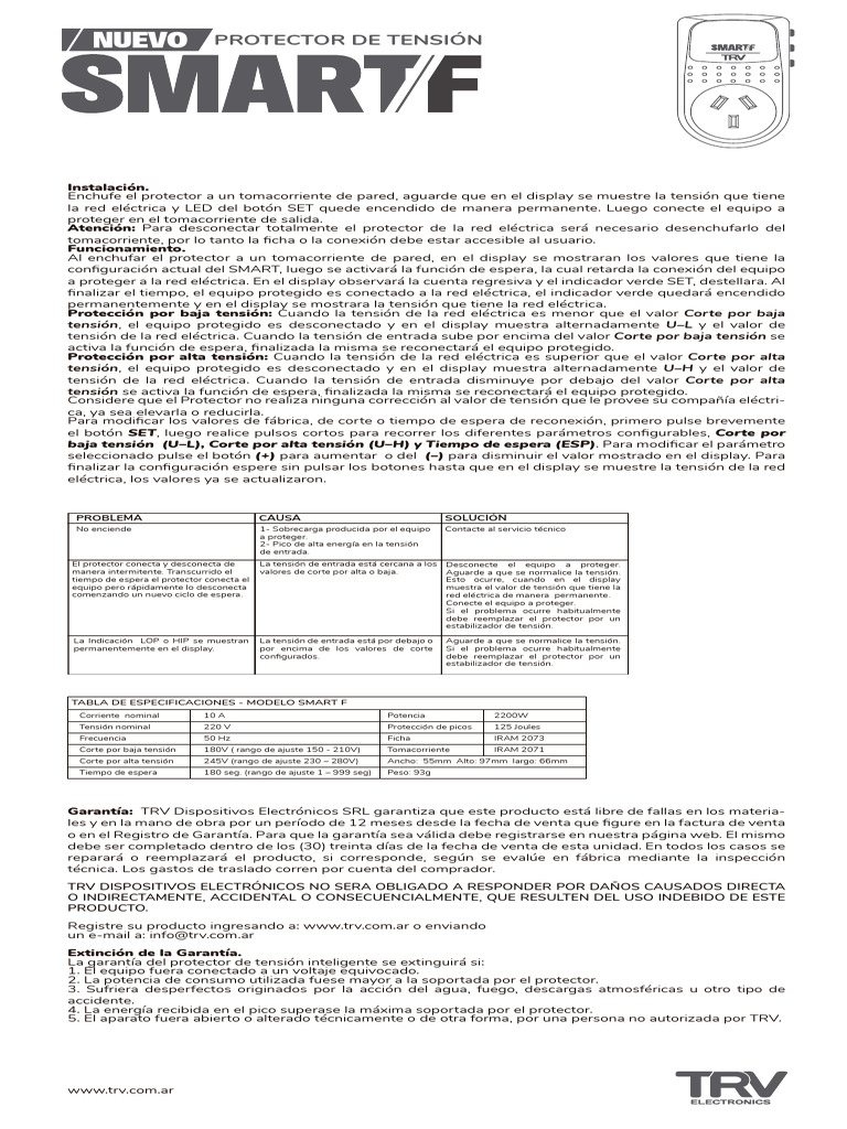 Manual Smart F | PDF