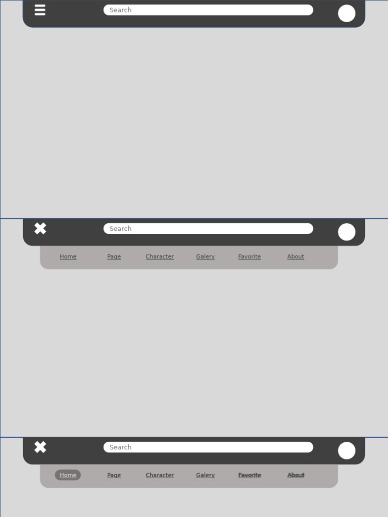 Character Navigation Menu 2 | PDF