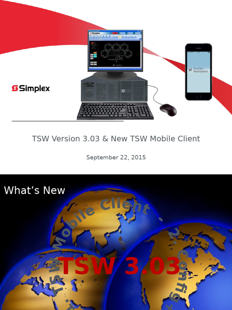 TSW 3 03 and New TSW Mobile Client Launch SG Final | PDF