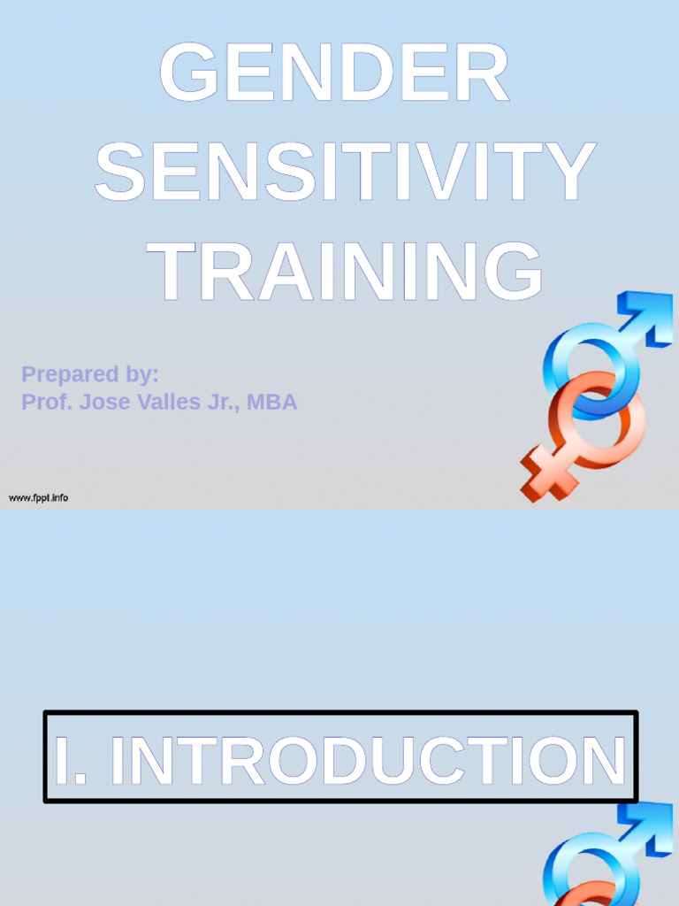 Gender Sensitivity Training | PDF