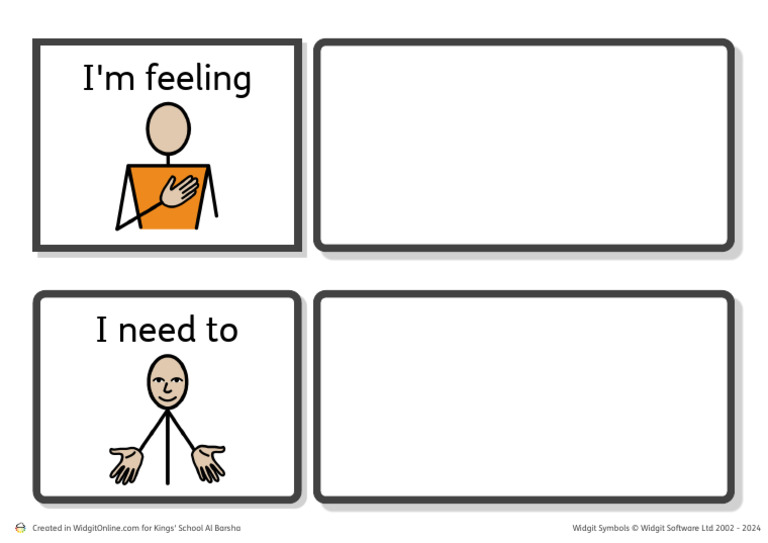 I Feel... Chart | PDF