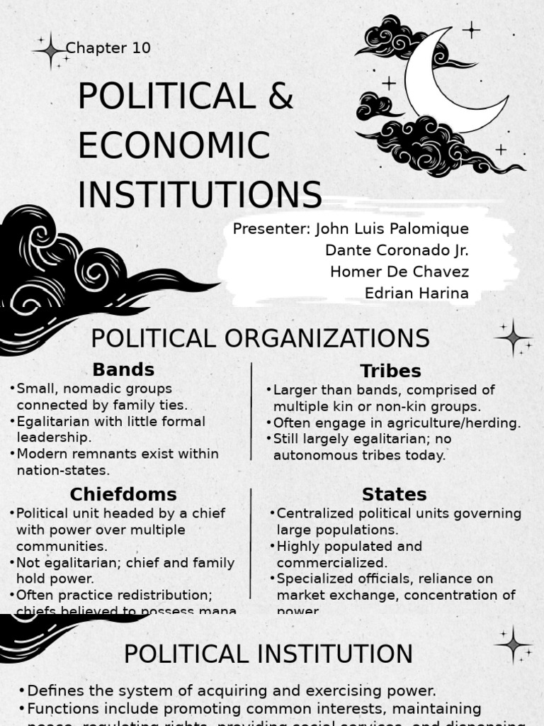Chater 10 Political Economic Institutions | PDF