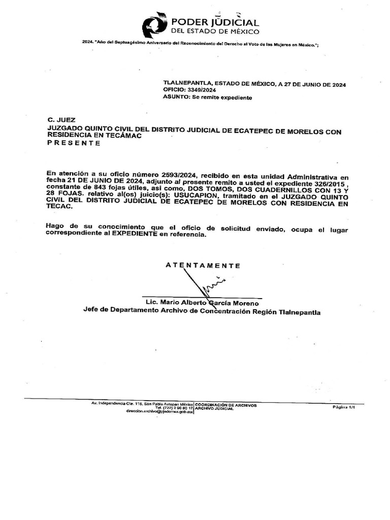 03-07-2024-Promocion-10844 - 2024-Se Devuelve Expediente | PDF 03-07-2024-Promocion-10844 - 2024-Se Devuelve Expediente | PDF