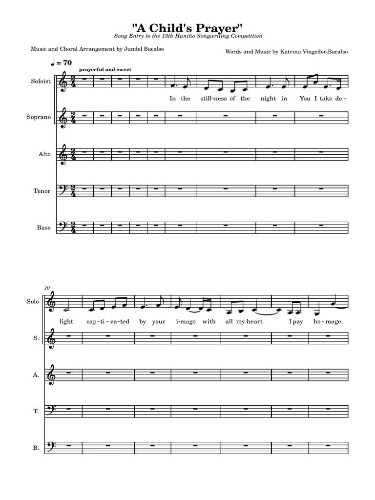 A Child S Prayer Pdf