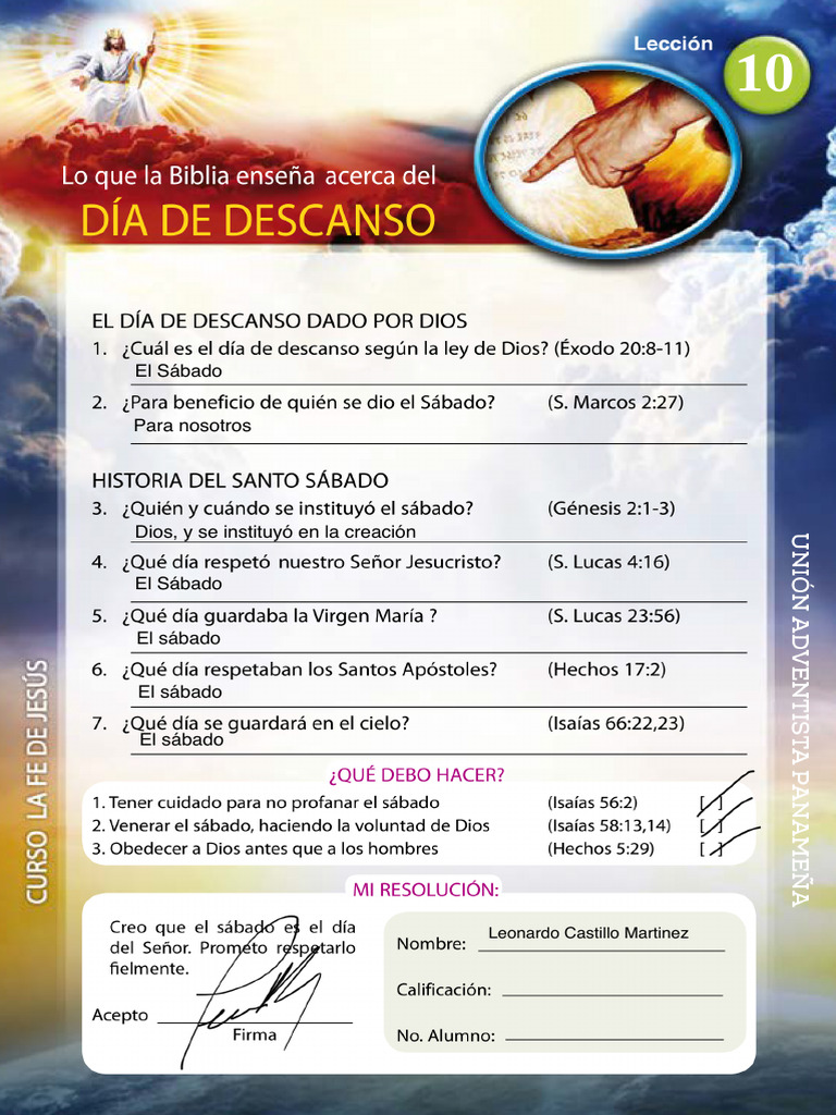 Fe de Jesus LECCION 10 | PDF