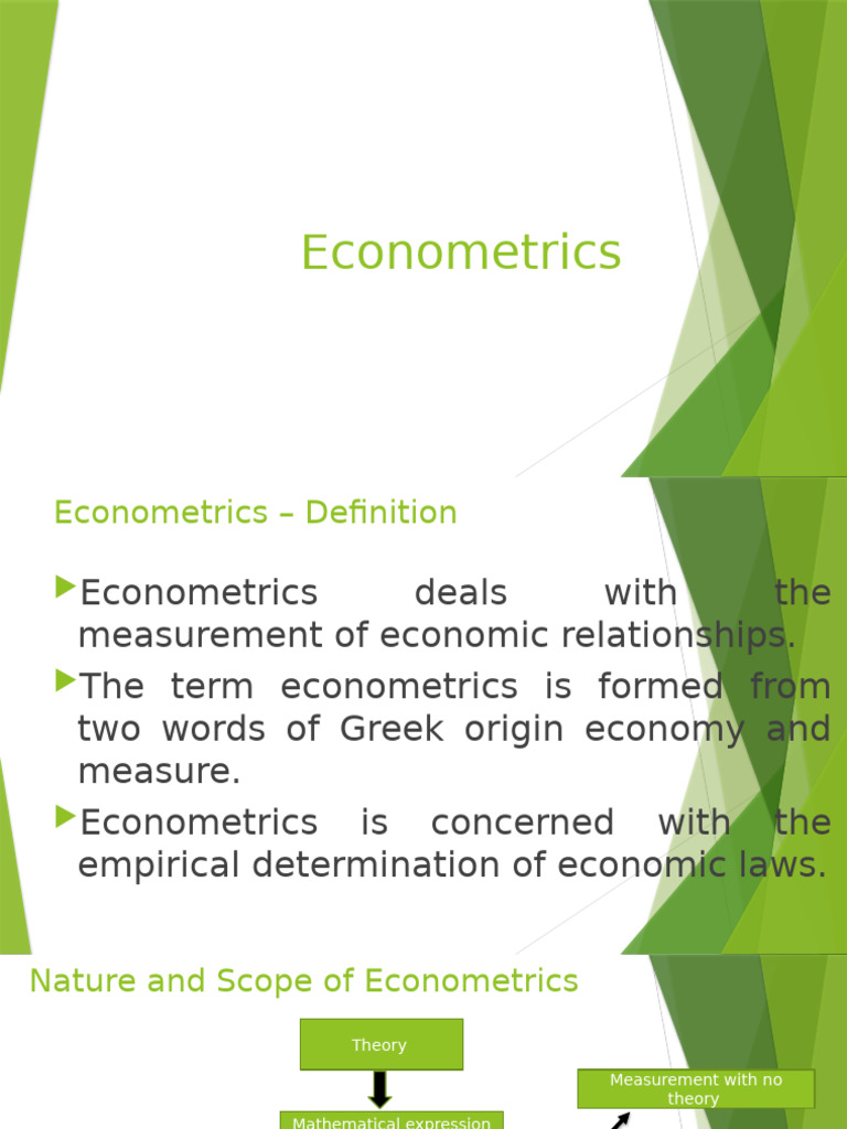 Econometrics Notes Pdf