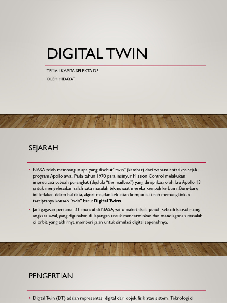 Tema 1 Digital Twin | PDF