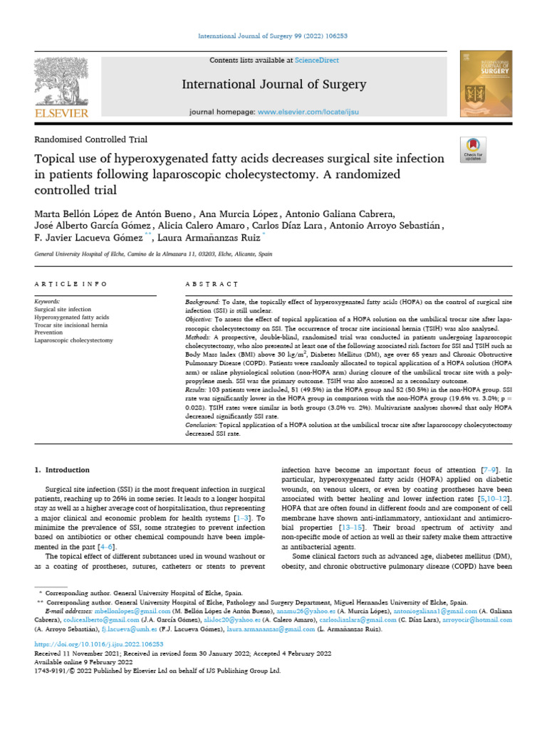 Topical Use of Hyperoxygenated Fatty Acids7 | PDF
