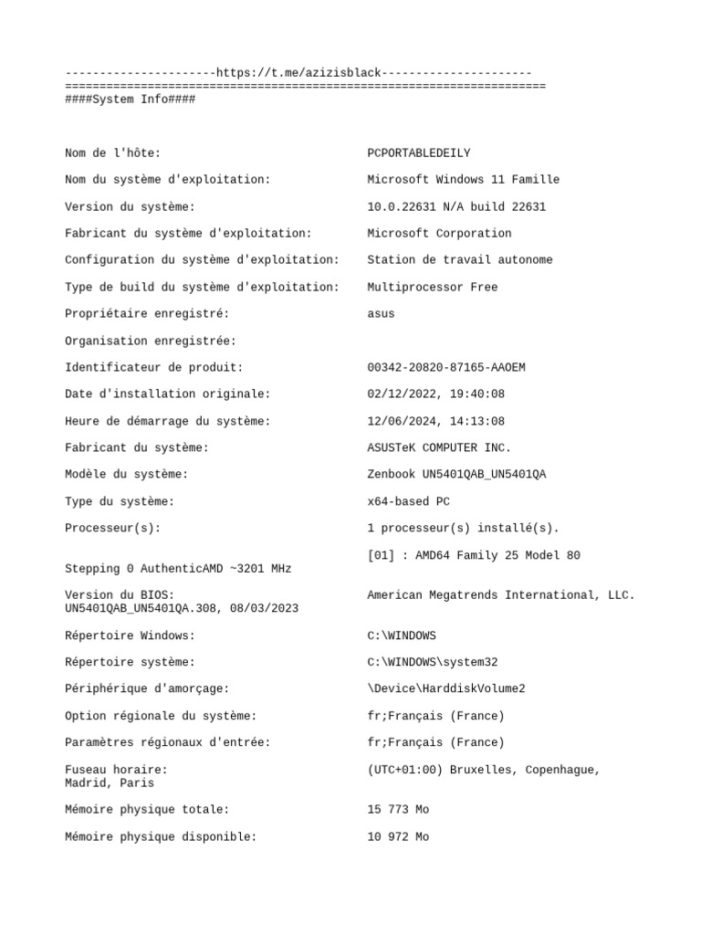System Info | PDF