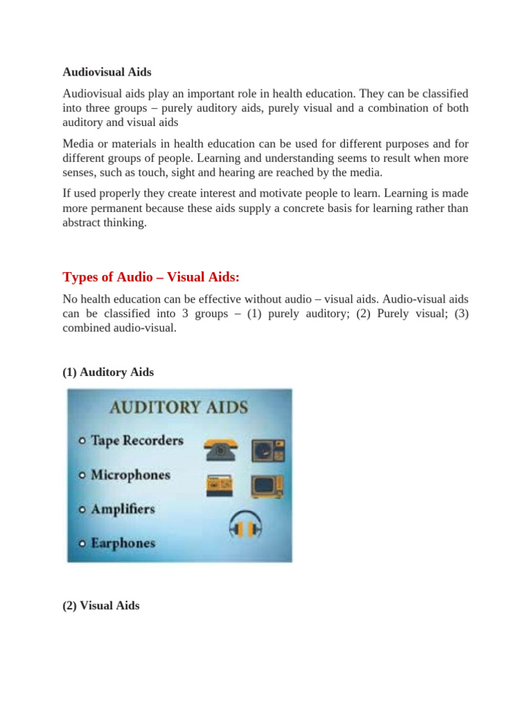 Visual Aids | PDF