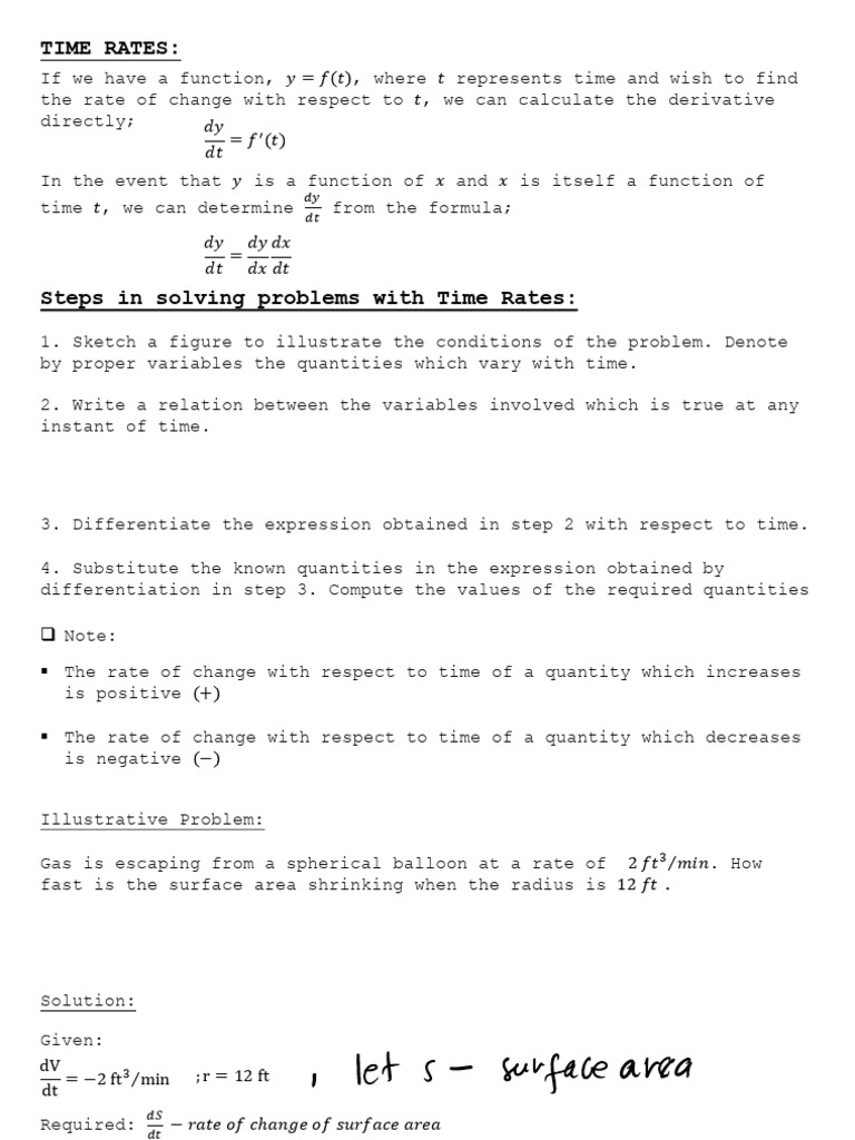 Math 102 Module 9 Time Rates | PDF