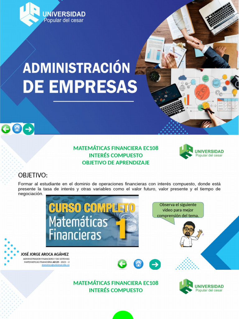 Interes Compuesto Upc 2024-1 | PDF