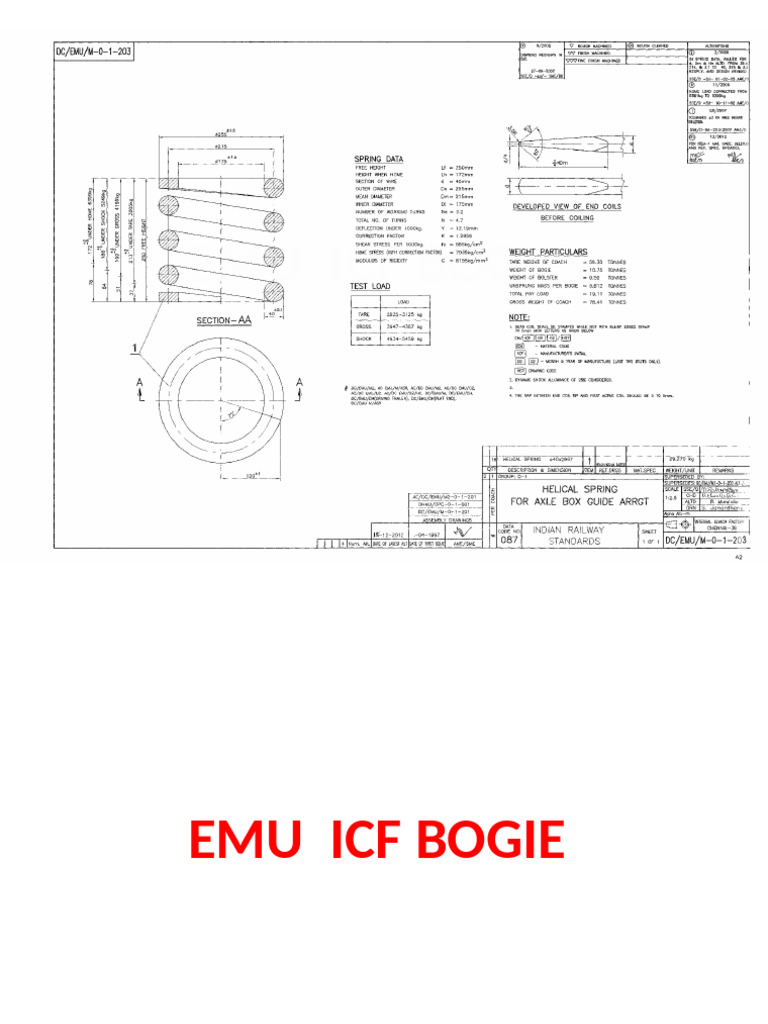 Emu Bogies Final 1 | PDF