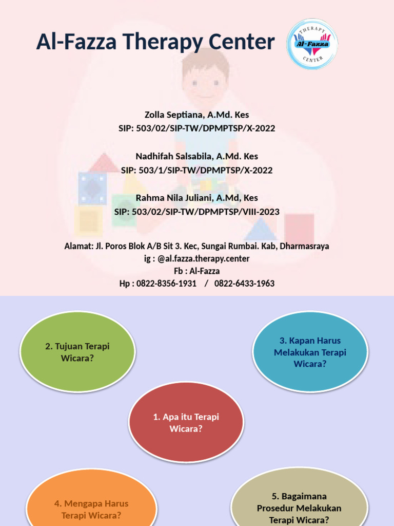 Al-Fazza Therapy Center | PDF