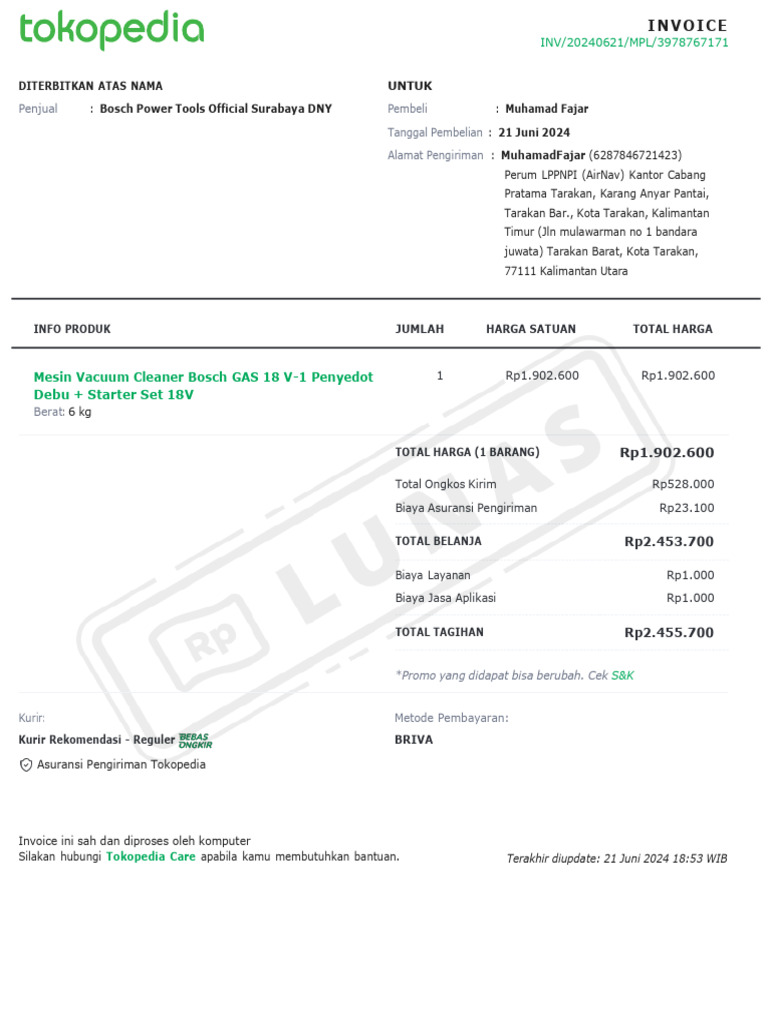 Vacum Bosch Tokped | PDF