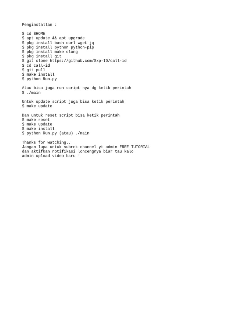 Call Id v2 (Sfile | PDF