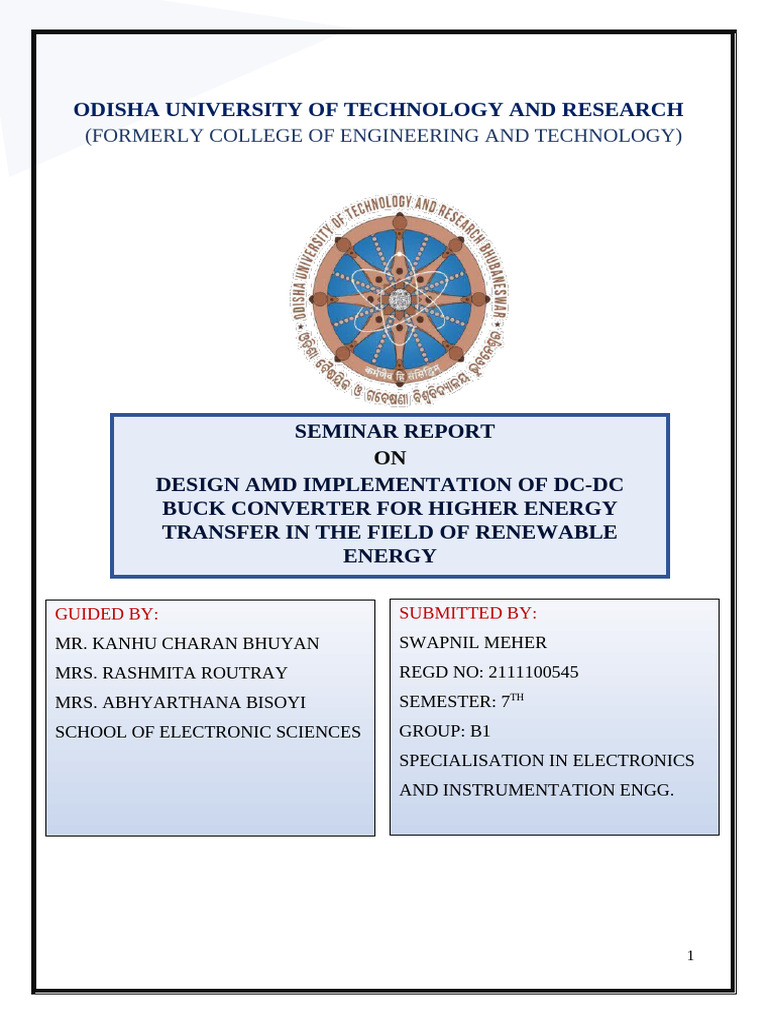 Report3 0 | PDF | Power Supply | Inductor