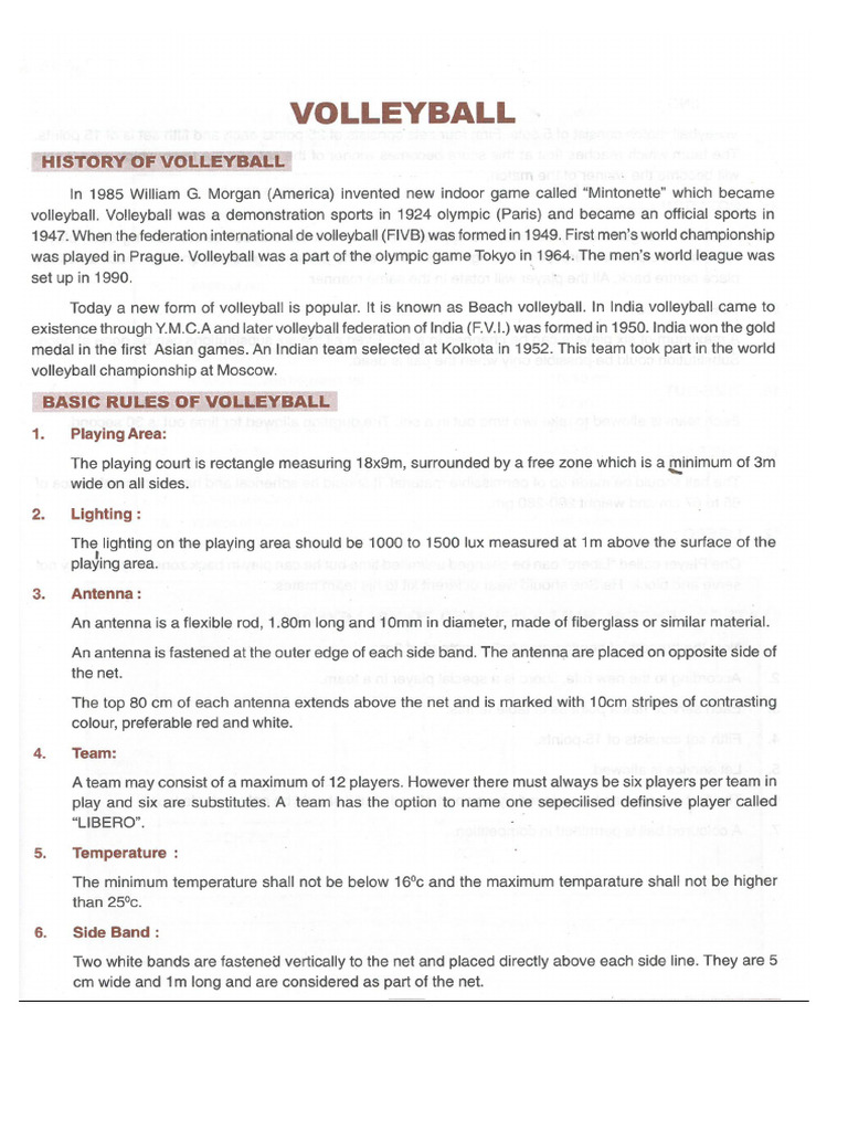 Volleyball | PDF