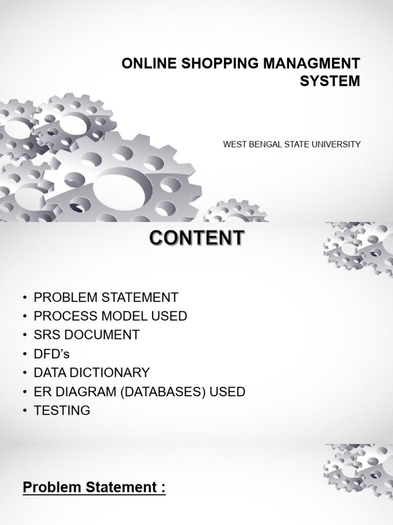 Online Shopping Managment System | PDF