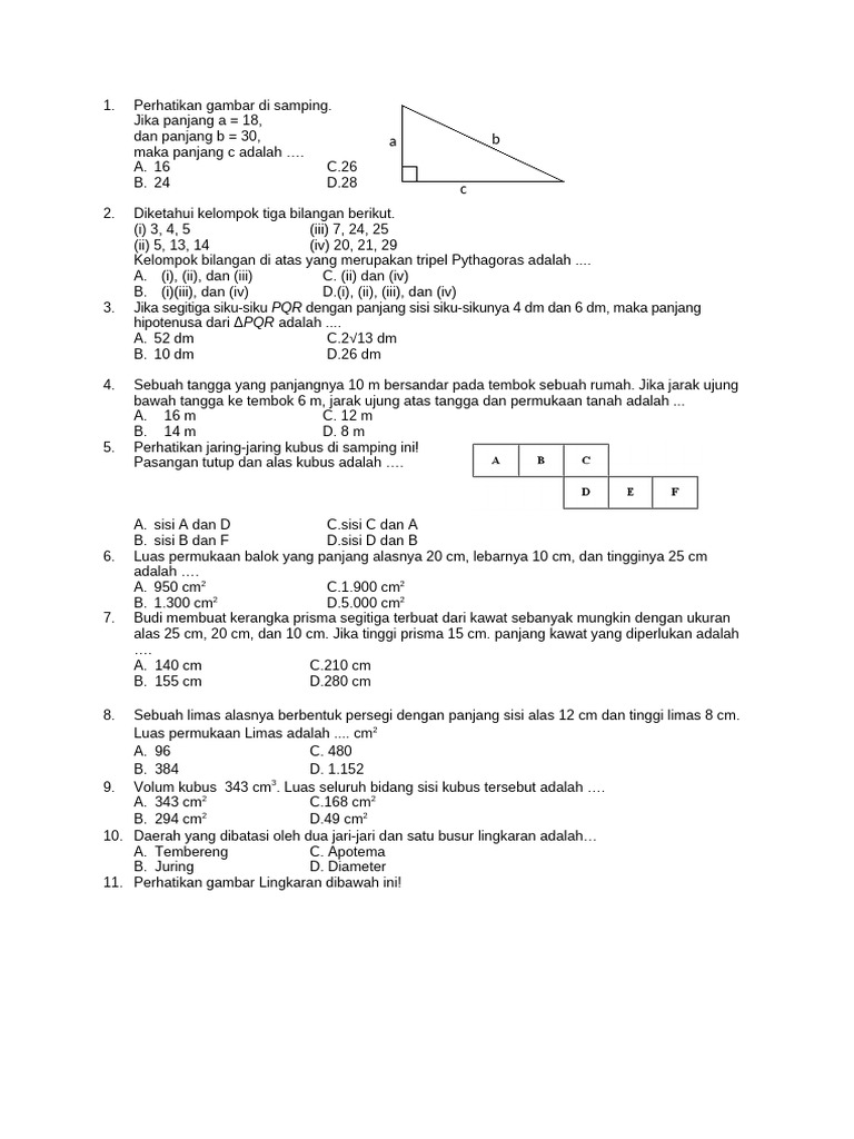 Matematika Kelas 8 | PDF