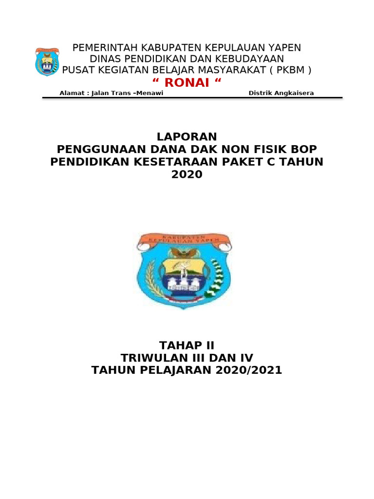 Caver Laporan Bop | PDF