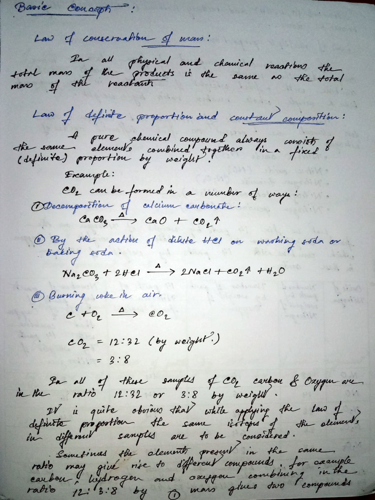 Basic Concepts and Reaction in Solution and Expression of Their ...