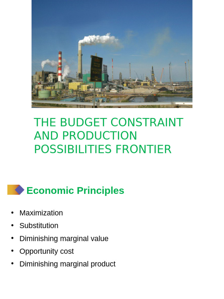 05 PPF and Budget Constraint | PDF | Business Economics | Microeconomics