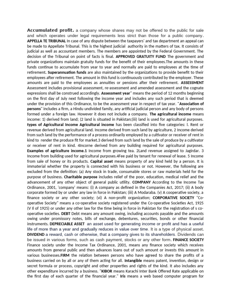 Income Tax Notes | PDF | Taxes | Business