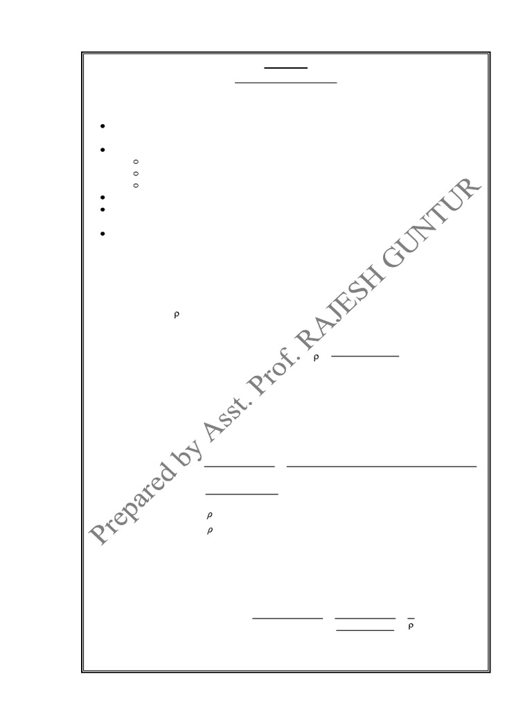FM&HM Unit I LN | PDF