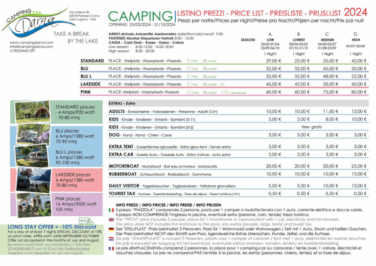 Listino Camping | PDF