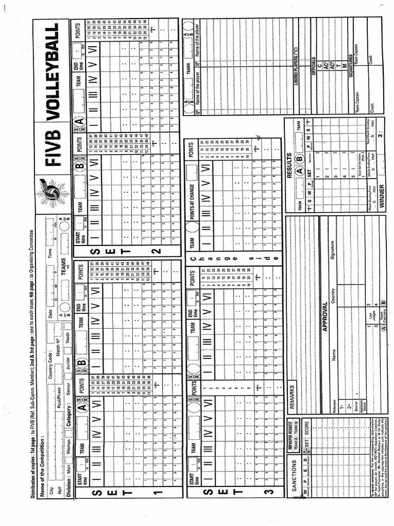 Scoresheet 1 | PDF