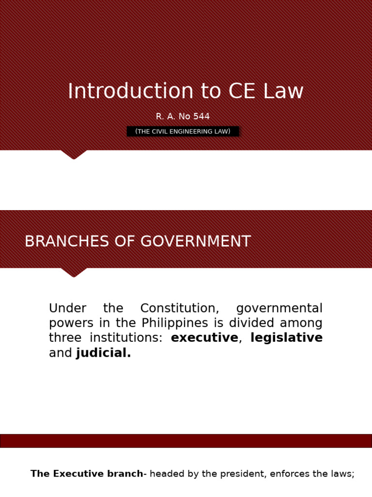 L 3introduction To CE Law | PDF