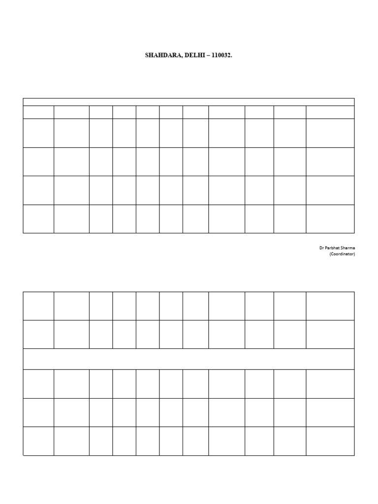 Updated Time Table Practical Bca Time Table (2 To 6 Sem) - 5.5.24 | PDF