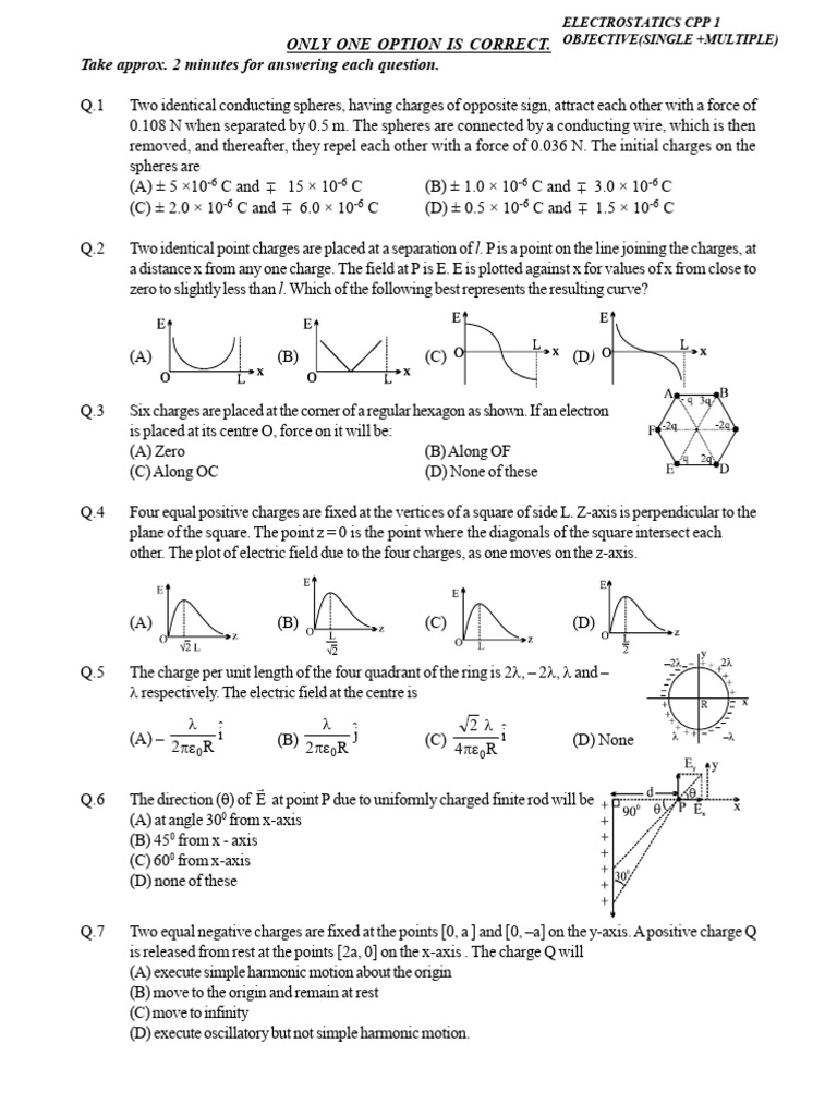 Electrostatics-1 240514 194211 | PDF