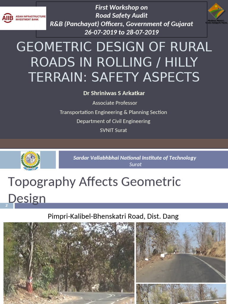 Geometric Design of Rural Roads in Rolling Hilly Terrain Safety Aspects ...