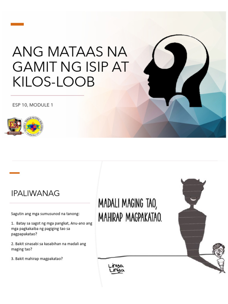 ESP 10 Module 1 | PDF