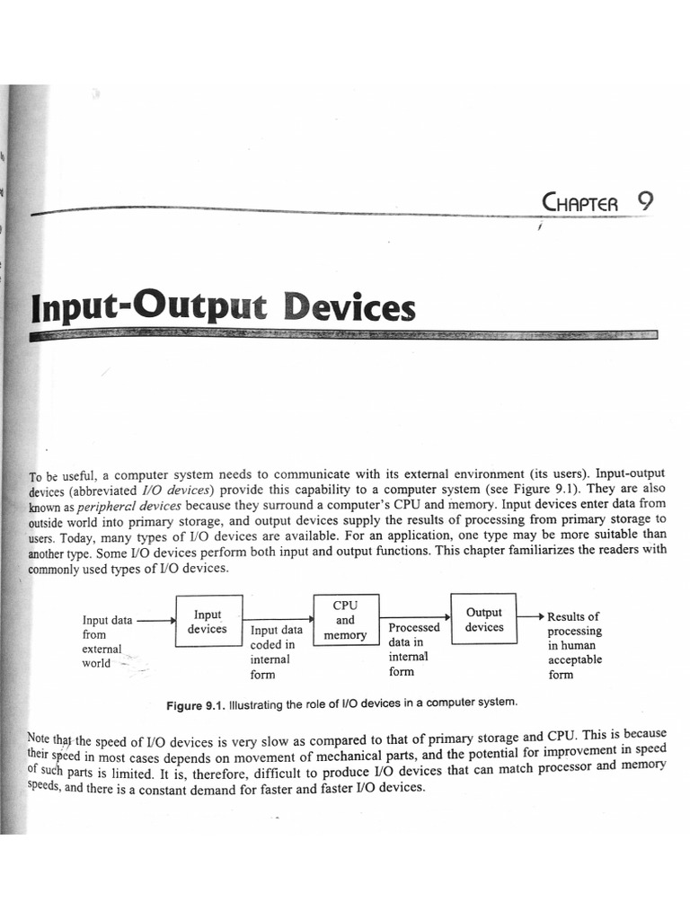 Input Output Devices | PDF