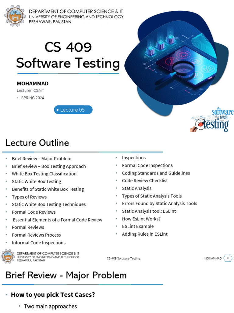 ST Lecture05 SP24 | PDF