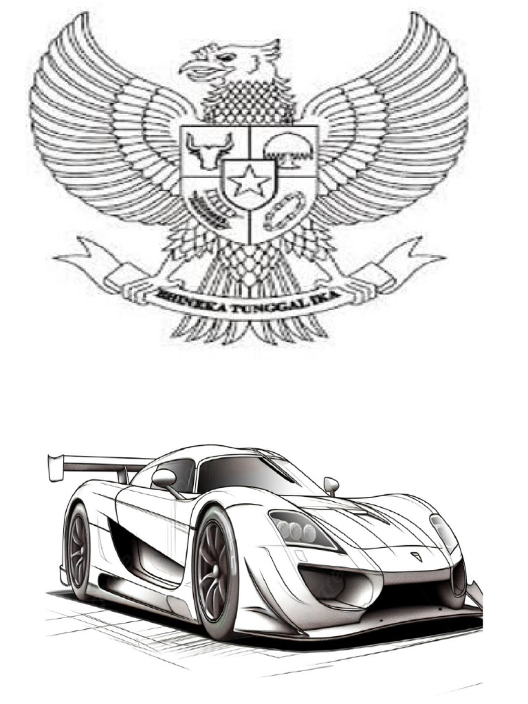 Mewarnai Gamabar Burung Garuda | PDF