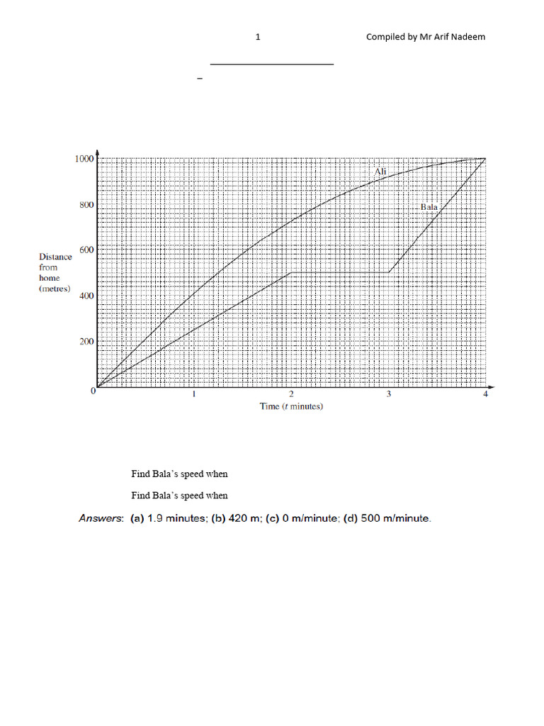 Kinematics Worksheet#1 | PDF