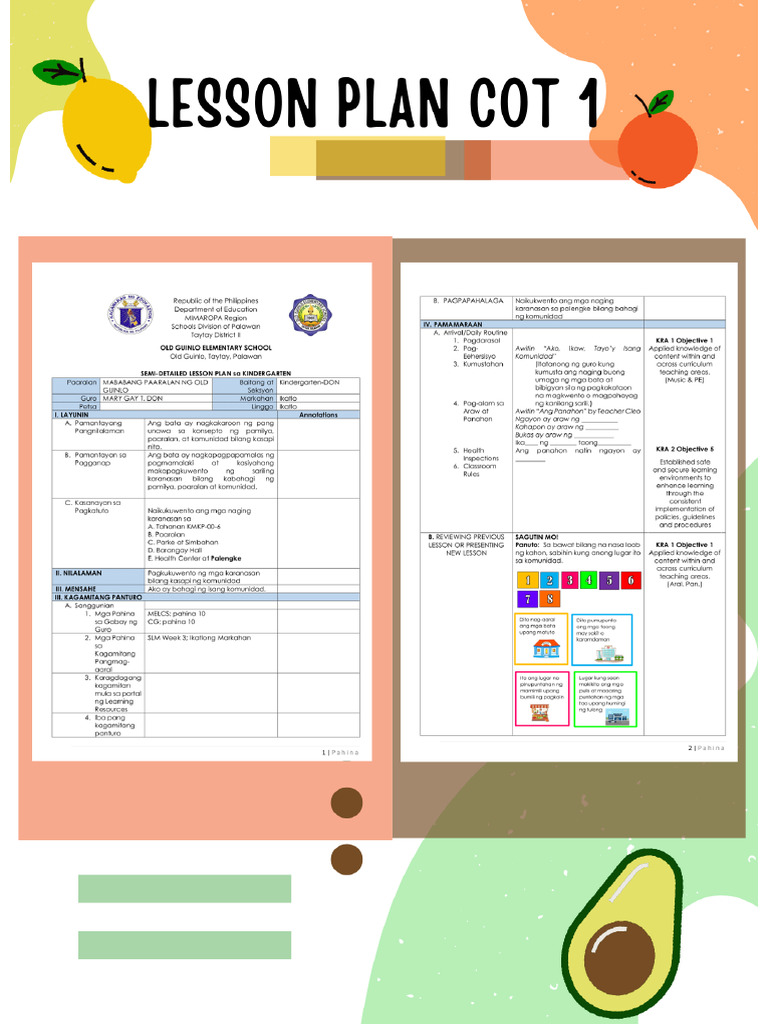 Cot 1 Lesson Plan | PDF