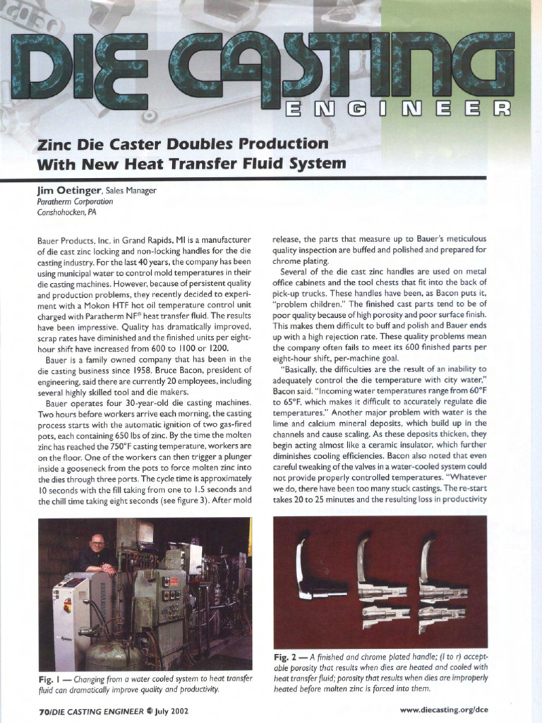 Die Casting Engineer Reprint 2002 | PDF