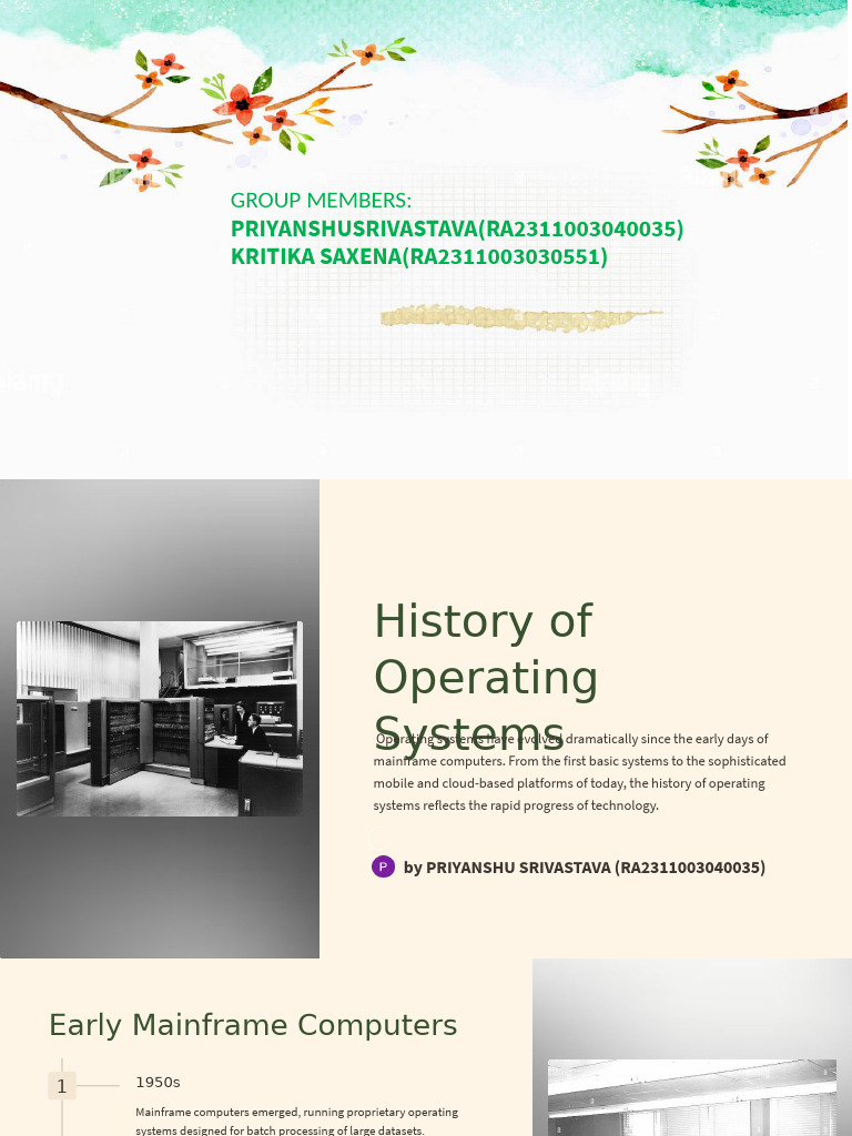 History of Operating Systems | PDF