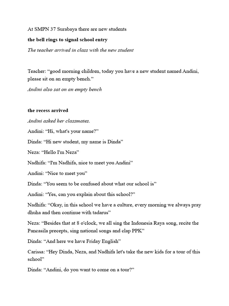 Naskah Drama English Role Play Demos | PDF Naskah Drama English Role Play Demos | PDF