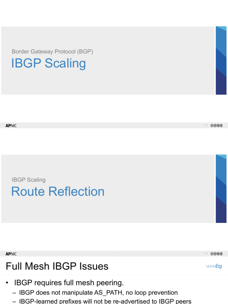 d3 s1 Ibgp Scaling | PDF