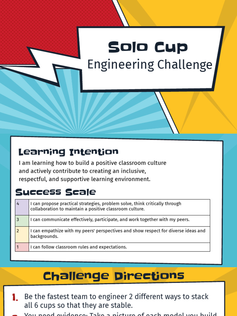 Solo Cup Engineering Challange (Classroom Culture) | PDF